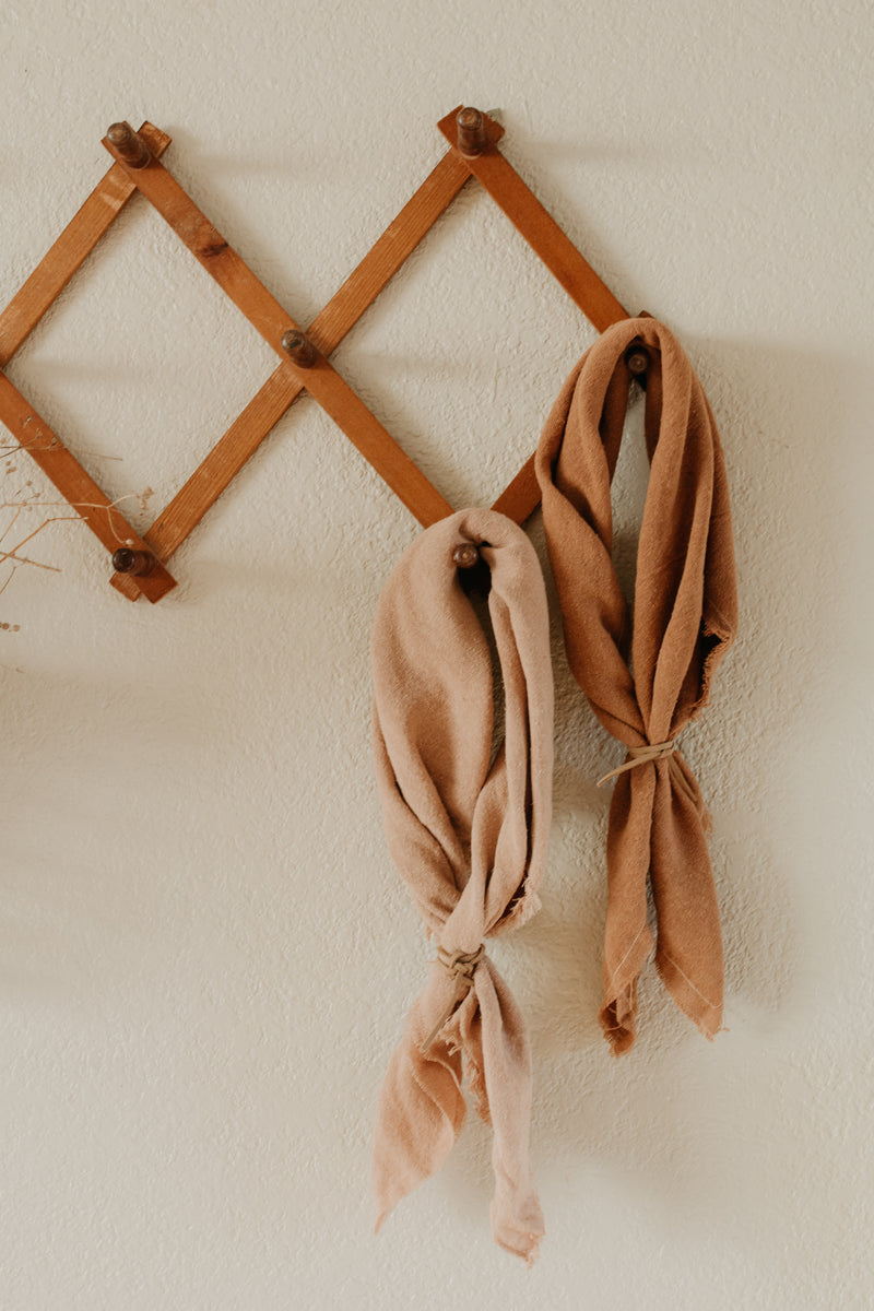Plant Dyed Raw Silk Bandana Unisex Neckerchief Eloise Et Moi